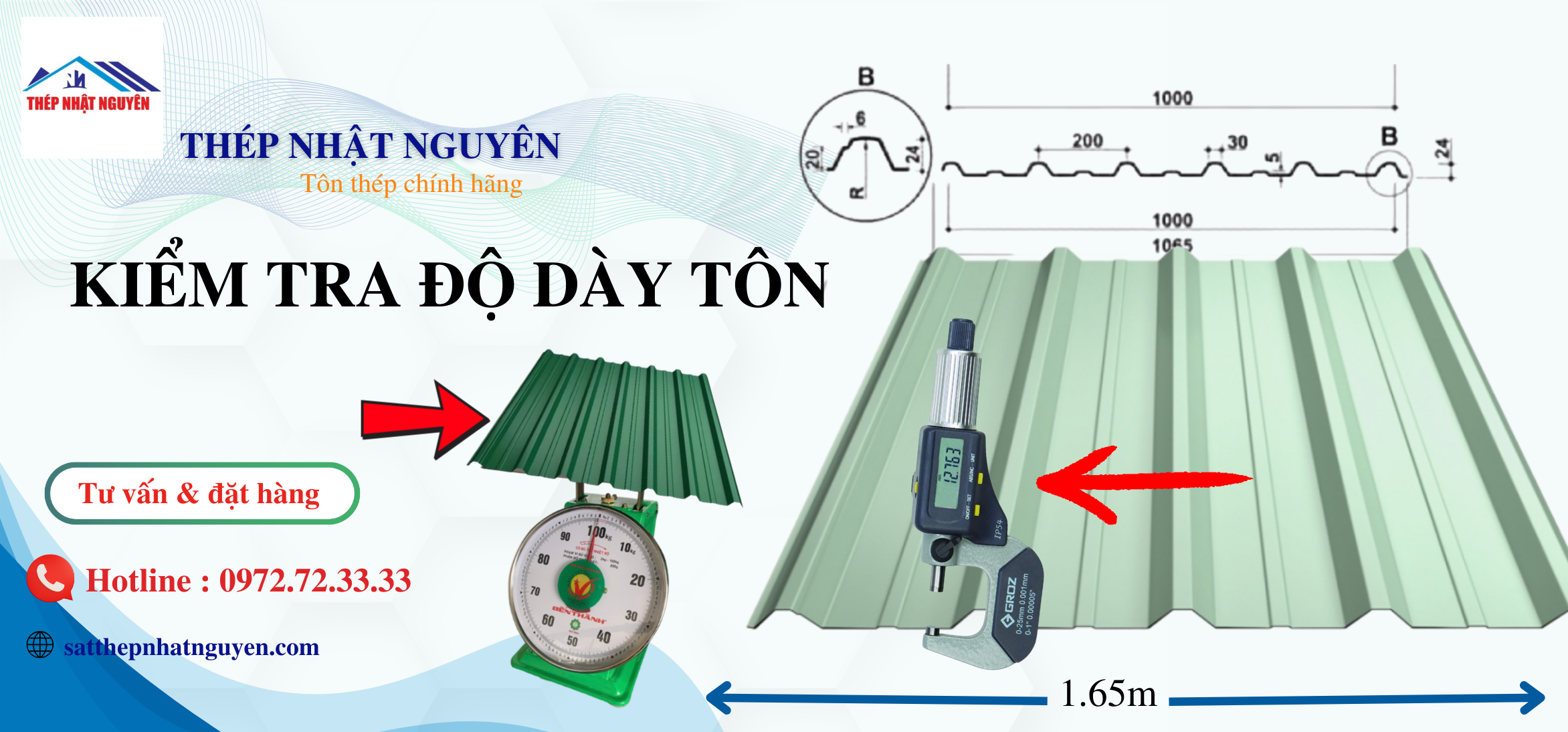 Cách tính trọng lượng tôn theo độ dày tiêu chuẩn